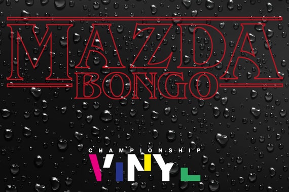 Stranger Things Vinyl Decal Sticker Camper Campervan Mazda - Etsy