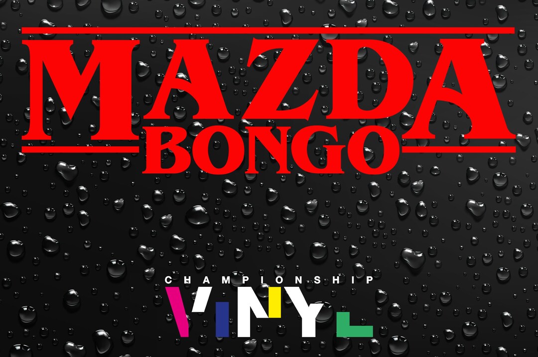 Stranger Things Vinyl Decal Sticker Camper Campervan Mazda - Etsy