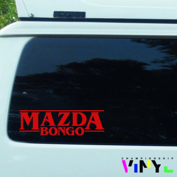Stranger Things Vinyl Decal Sticker Camper Campervan Mazda | Etsy