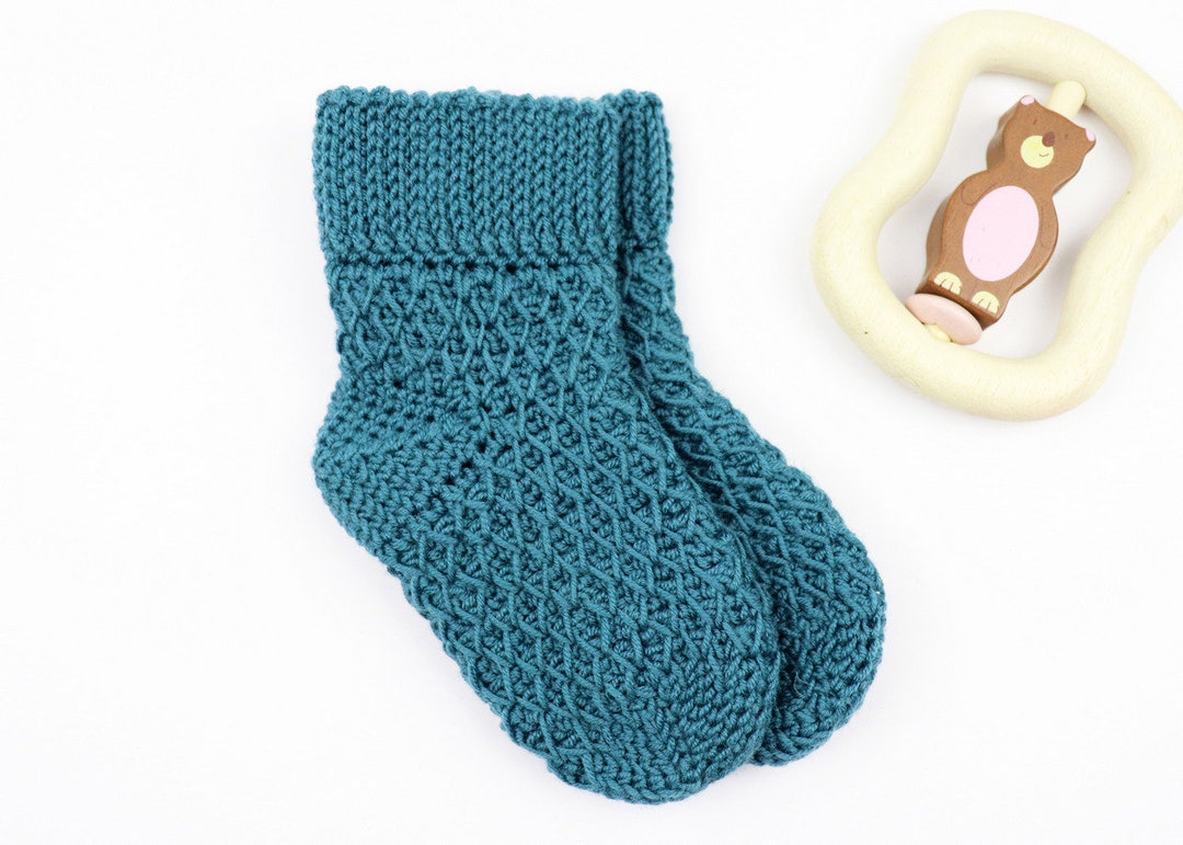 EN/DE Baby & Children Socks With the Honeycomb Pattern (size 0 M.-5,5 Y ...