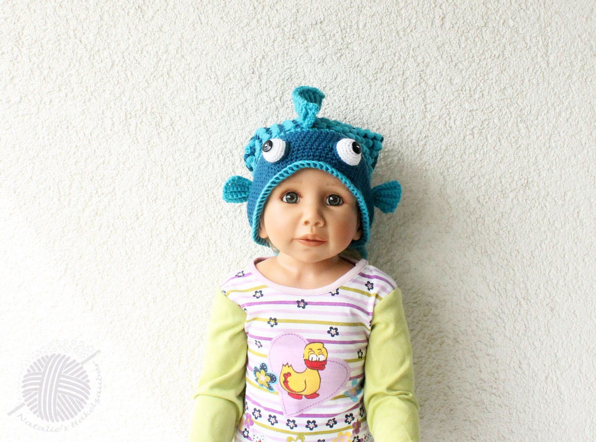 EN/DE Fish Hat "big Fish" (all Sizes, Bobble Pattern) - Etsy