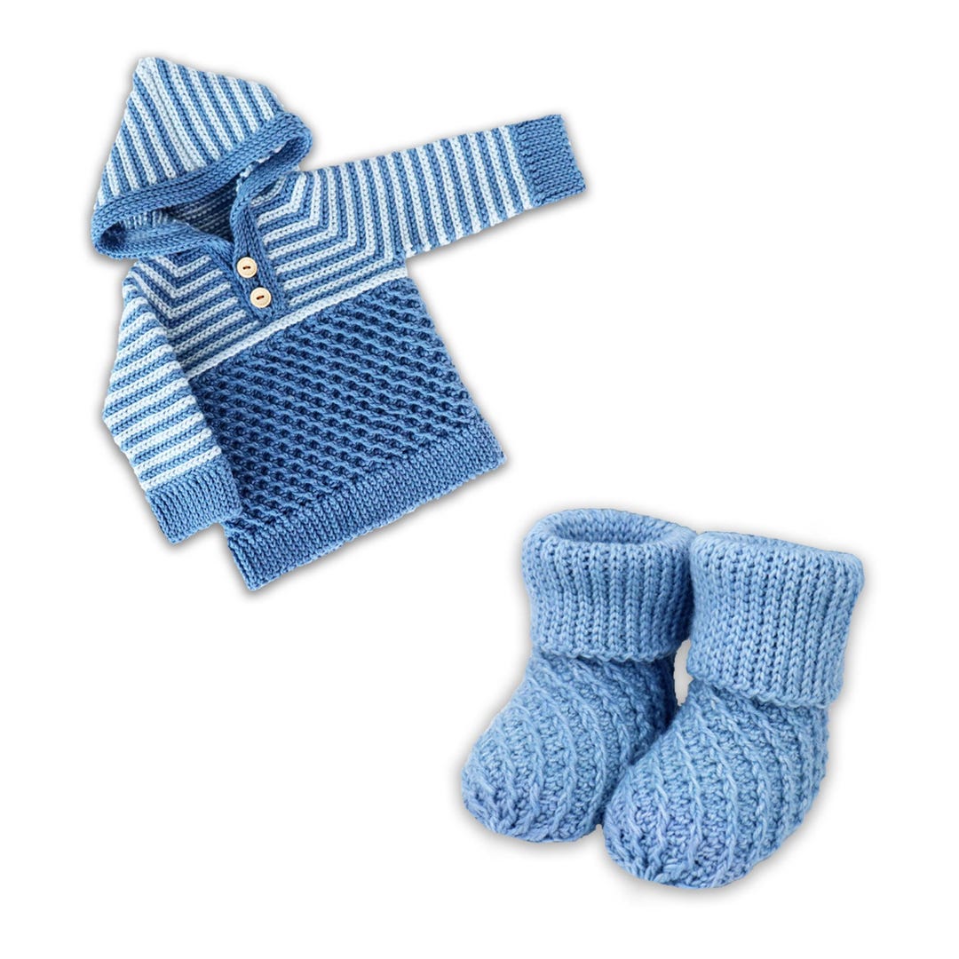 EN/DE Baby Jumper & Socks "kai" (spiral Pattern, Size 0 M.- 5 Y.) - Etsy