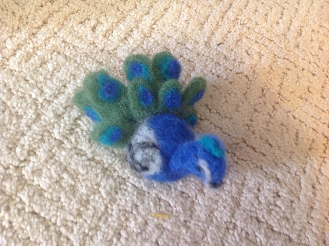 Felt Peacock - Etsy