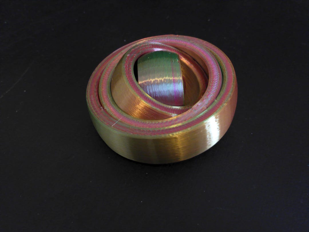 3D Printed Interlocking Ring Fidget Toy - Etsy