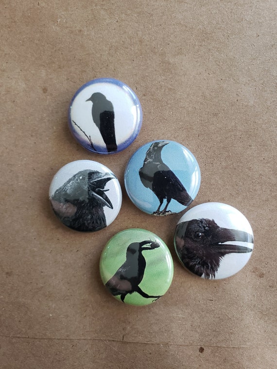 5 Crows 1 Buttons/badges/pins | Etsy