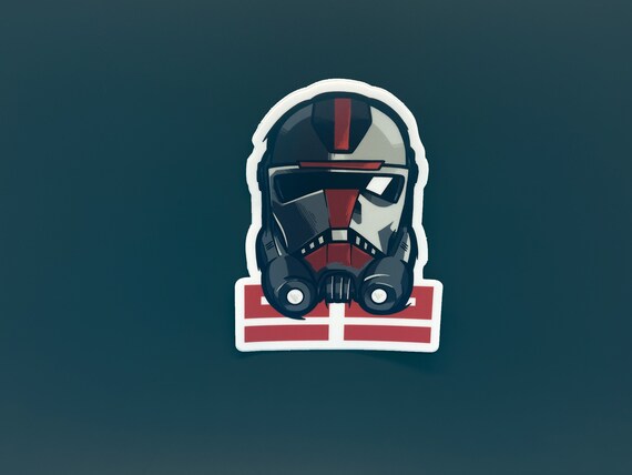 Star Wars Sticker Hunter Bad Batch Vinyl Sticker / Laptop | Etsy