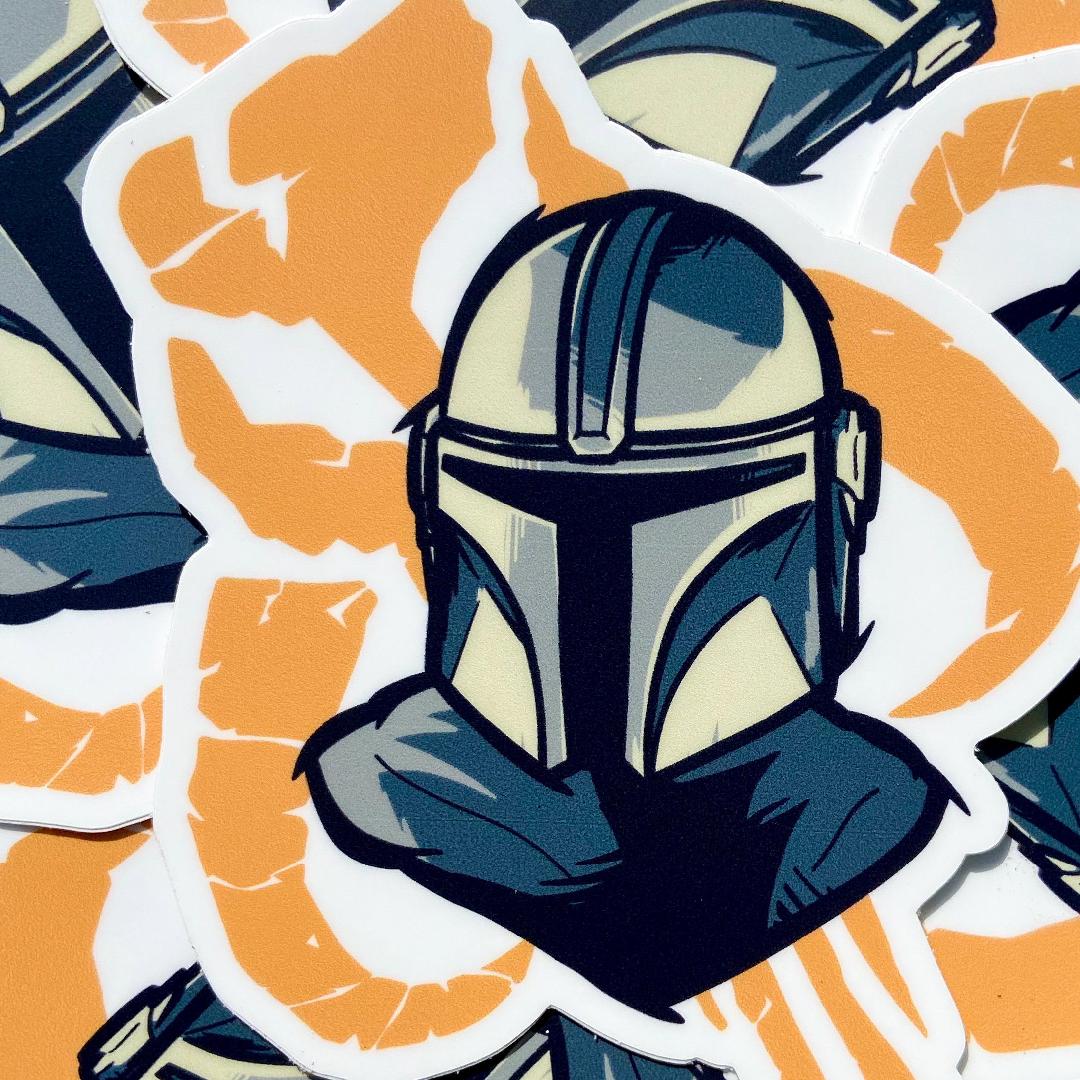 Star Wars Sticker Mando Din Djarin / Vinyl Sticker / Laptop - Etsy