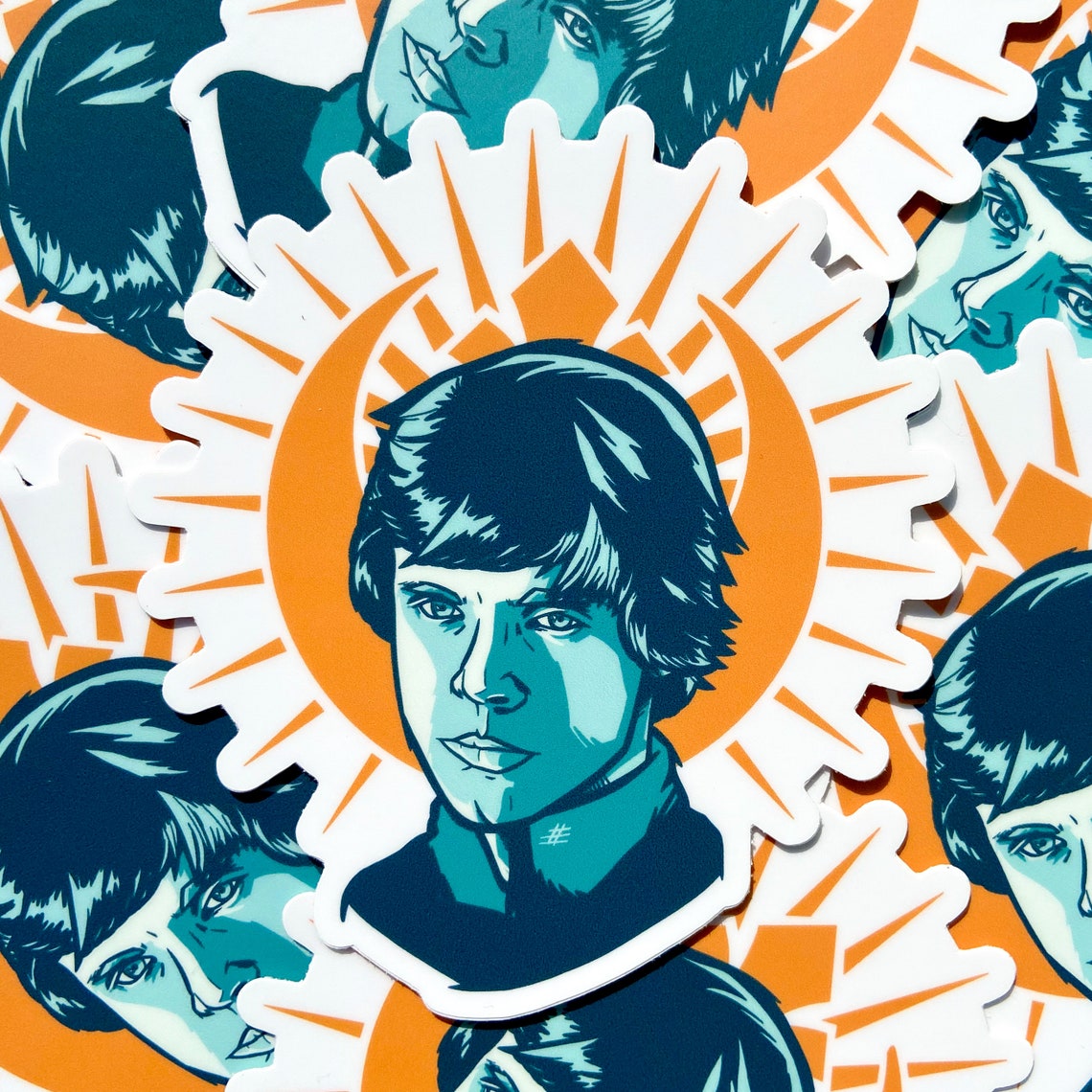 Star Wars Sticker Luke Skywalker / Vinyl Sticker / Laptop | Etsy