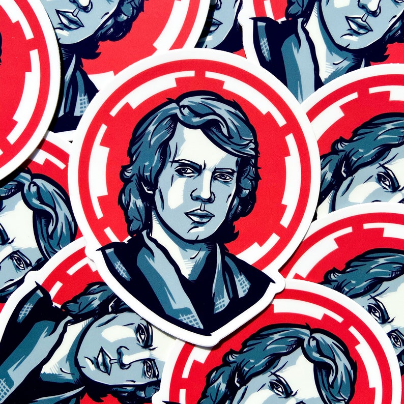 Star Wars Sticker Pack Luke Skywalker Anakin Kylo / Vinyl | Etsy