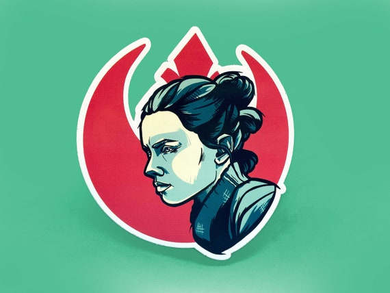 Star Wars Sticker Rey Skywalker / Vinyl Sticker / Laptop | Etsy