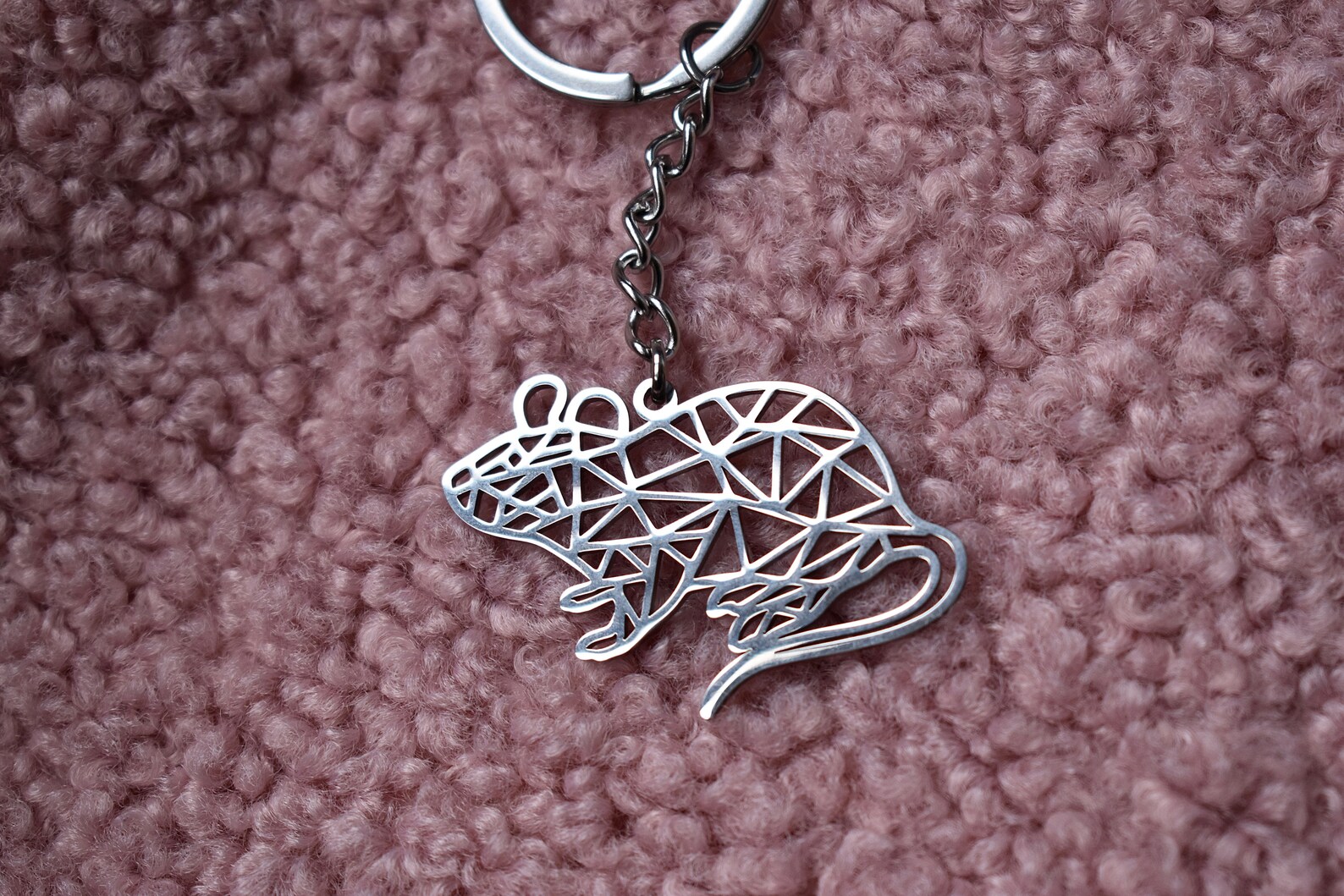 Rat Metal Keychain Stainless Steel Keychain Metal Rat - Etsy UK