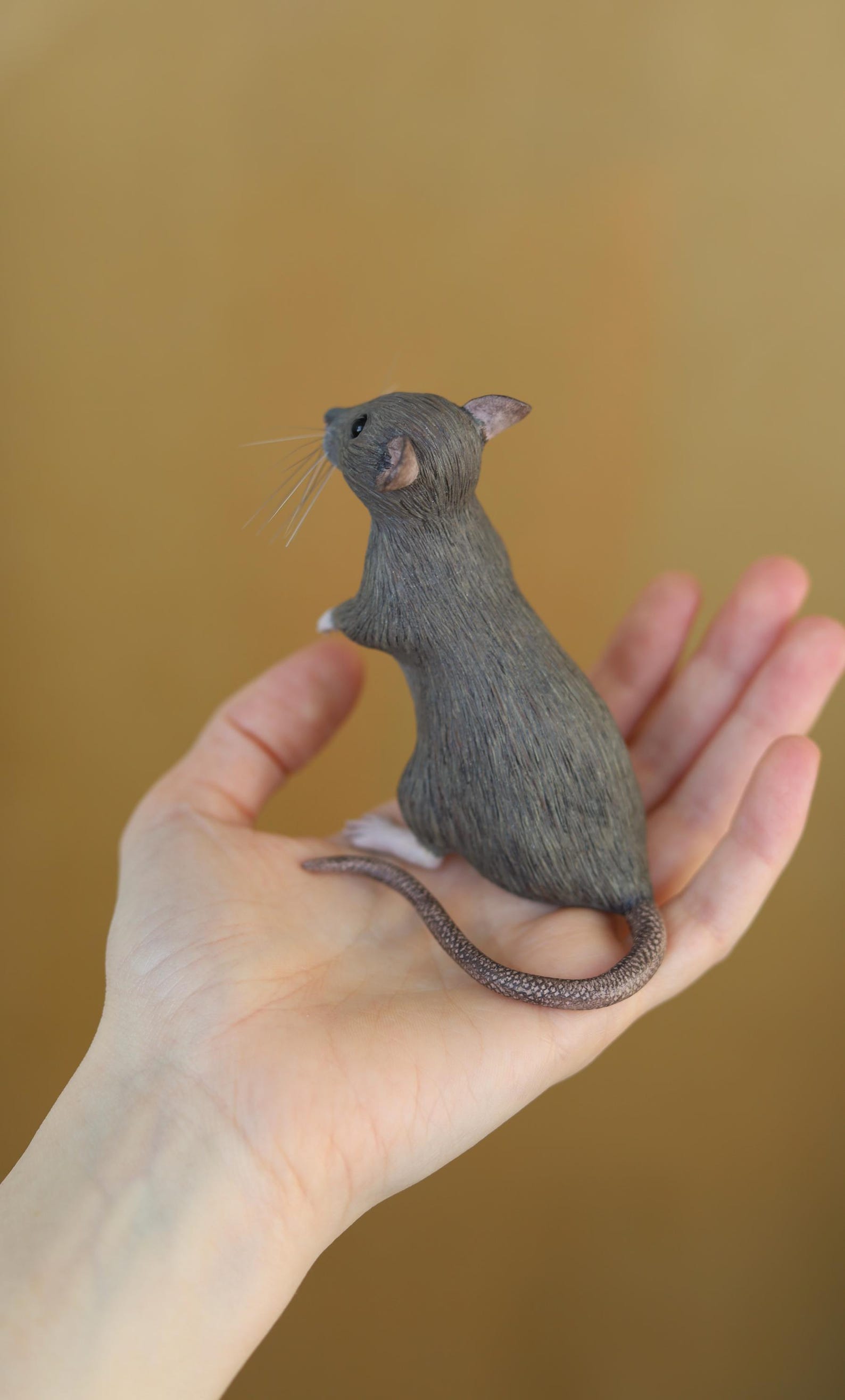 MOUSE FIGURINE, 3d Pet Copy, Rat Portrait, Rat Figurine, Polymer Clay ...