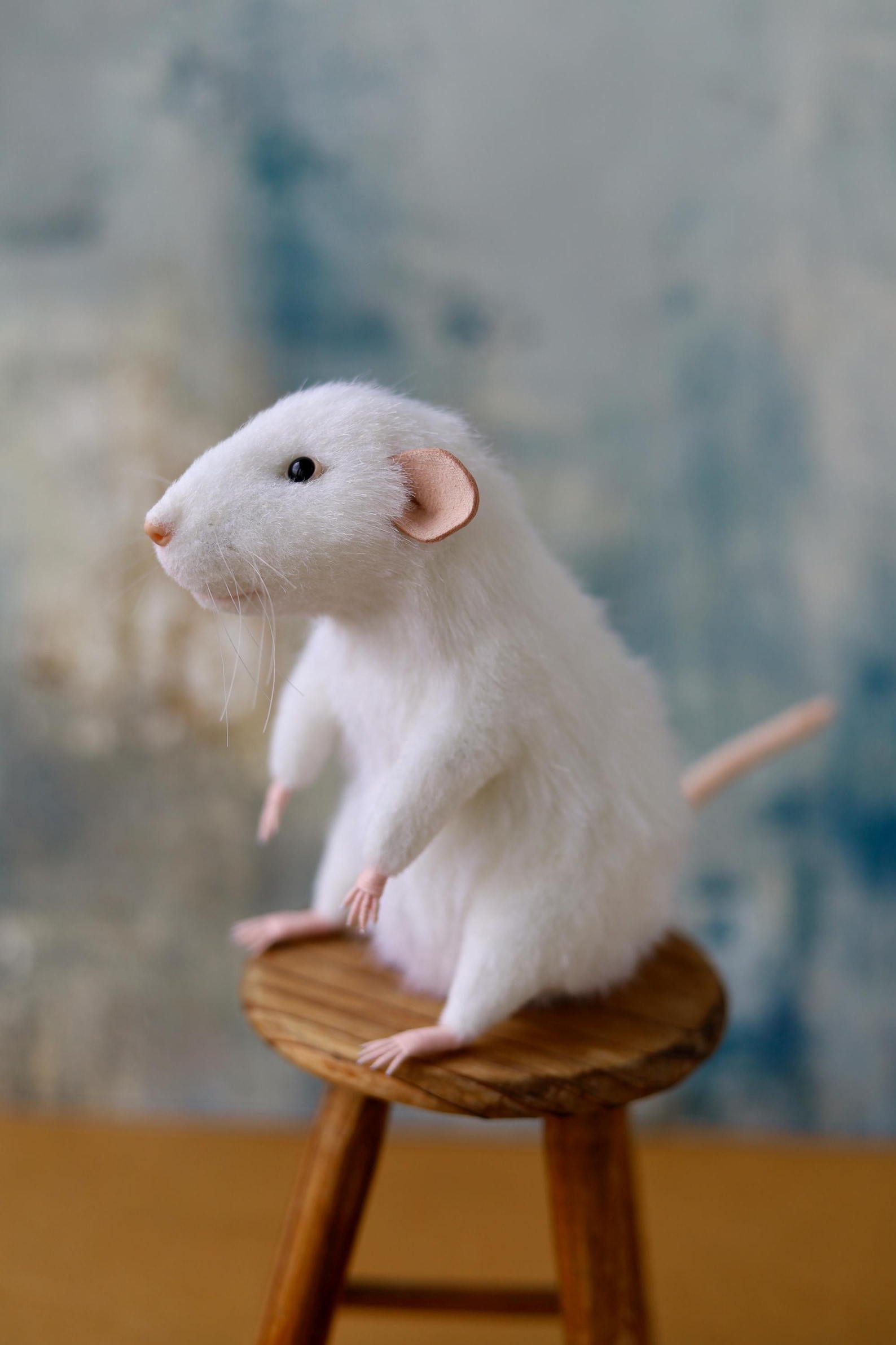 Made to Order White Rat, Soft Sculpture, Plush Mouse, Stuffed Rat ...