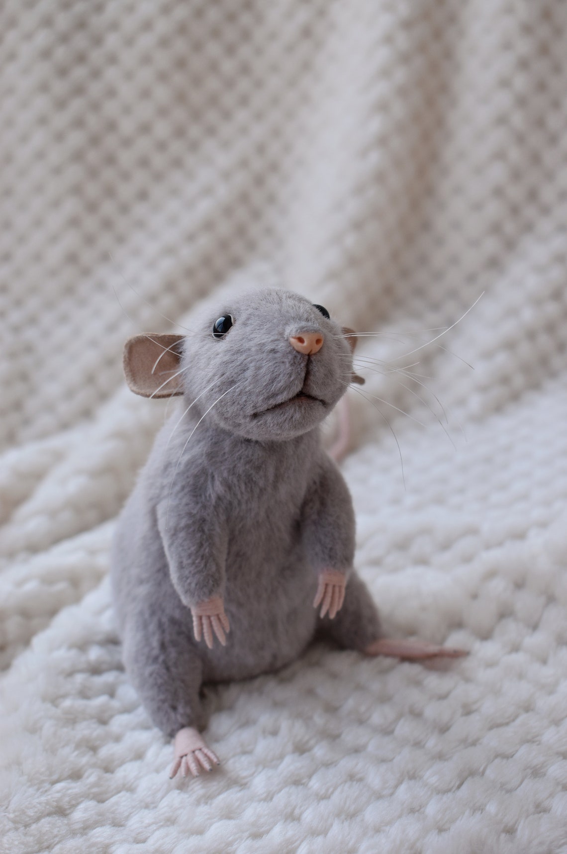 Made to order rat russian blue rat stuffed rat realistic | Etsy
