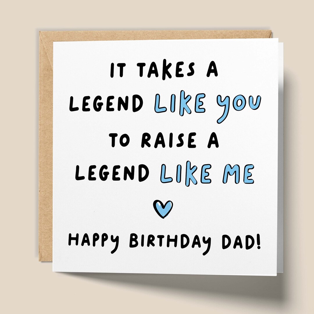 Funny Birthday Card for Dad, Happy Birthday Dad - Etsy UK