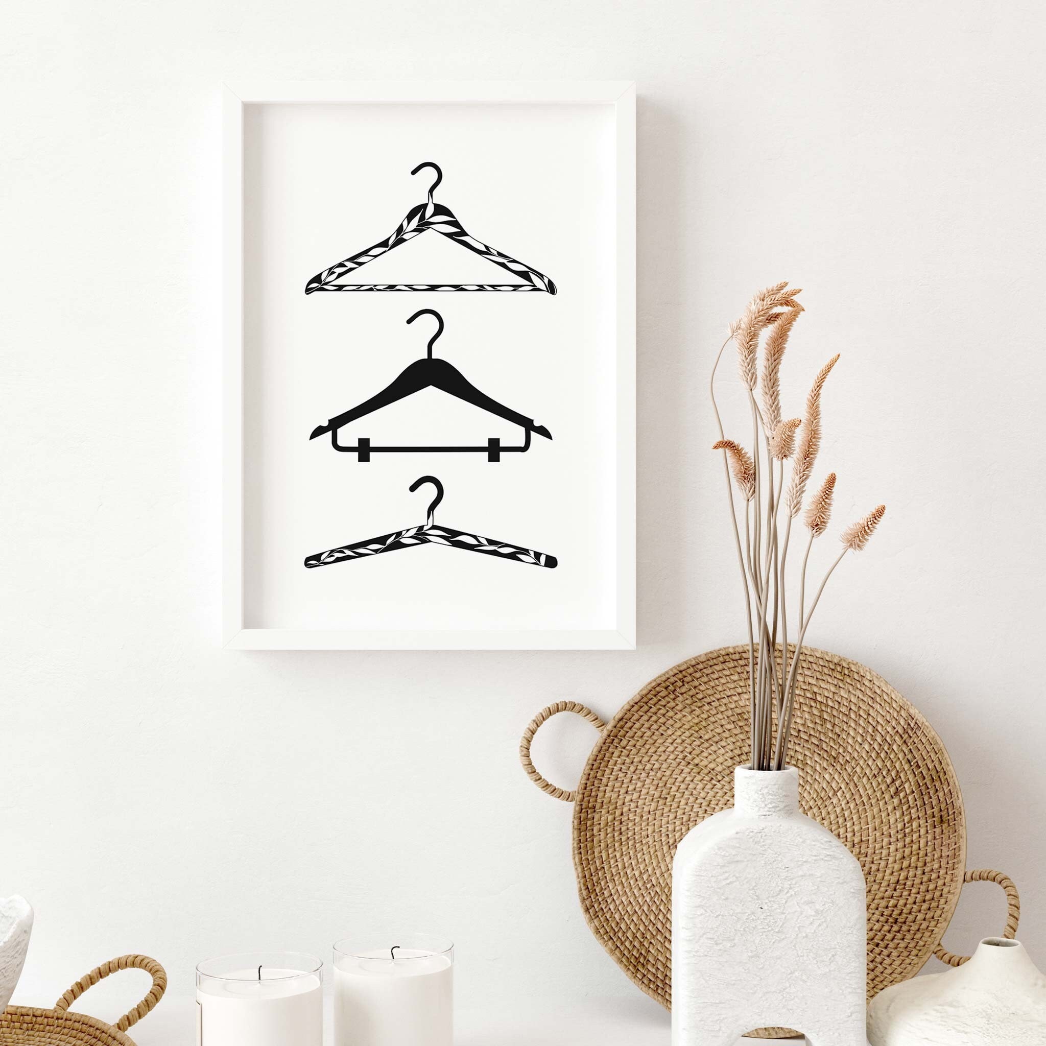 Utility Room Wall Art Prints Clothes Hanger Poster Home - Etsy UK