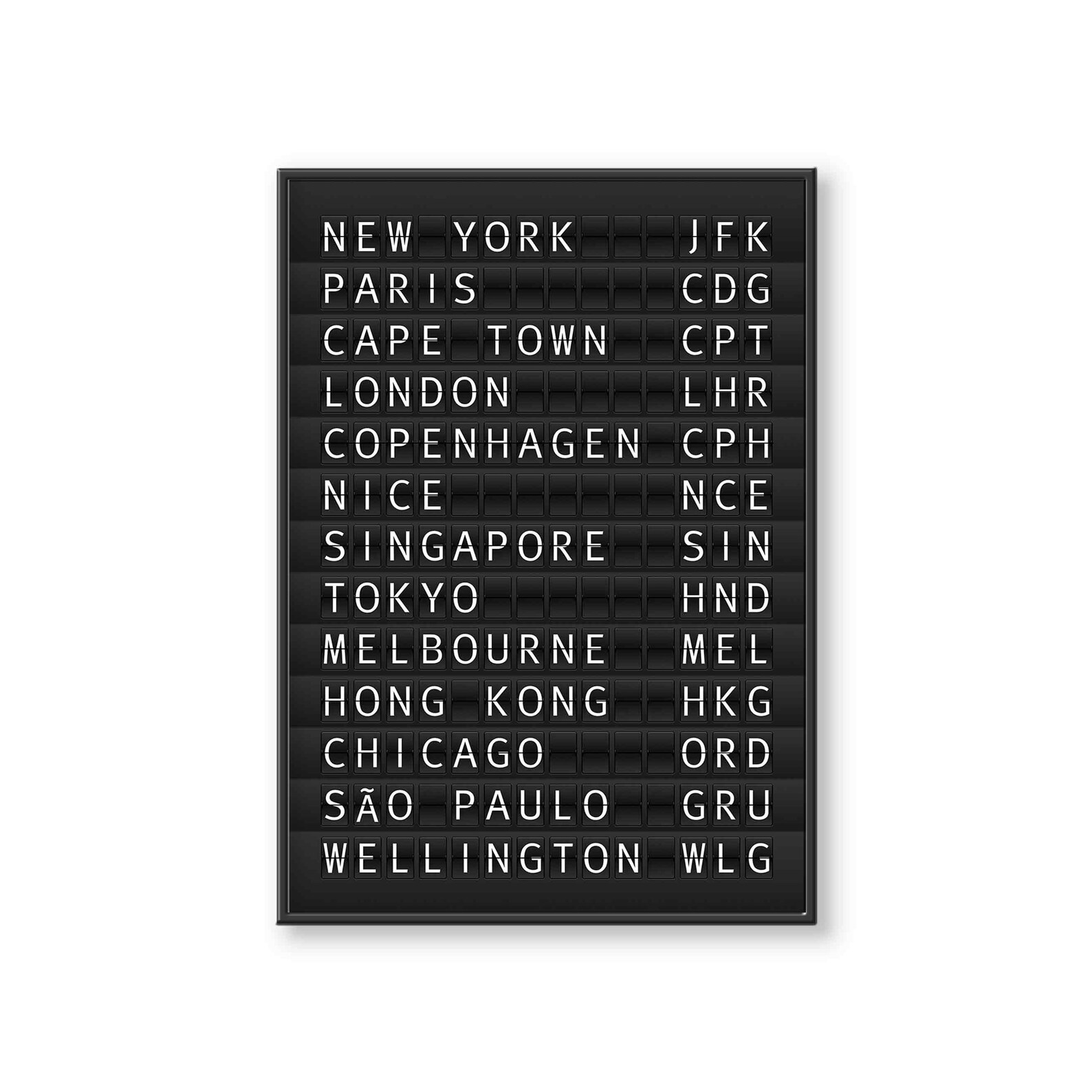 Personalised Travel Destination Print Wall Decor Airport - Etsy Italia