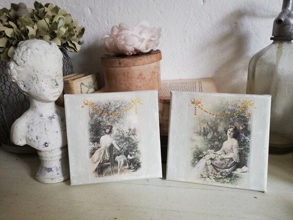 Hübsche Kleine Collage Mit Nostalgischem Bildchen junge | Etsy