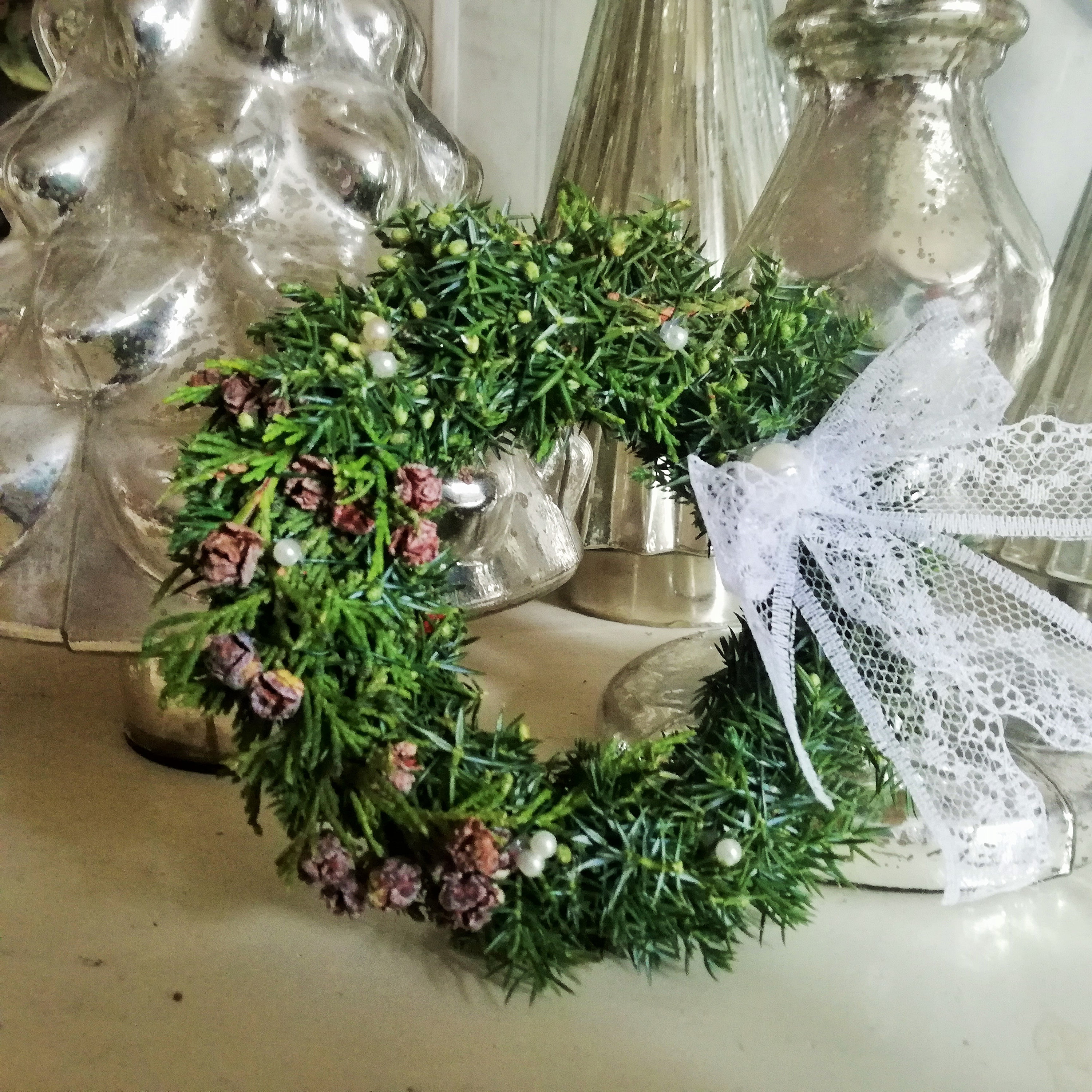 Traumhafter Mini-Weihnachtskranz 2 Motive zur Auswahl | Etsy