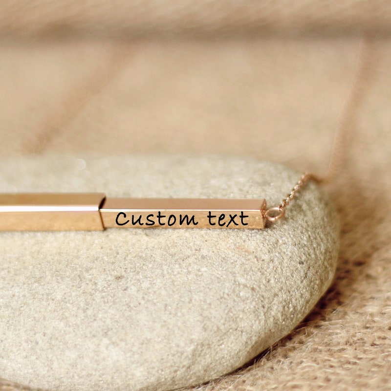 Message Necklace - Etsy