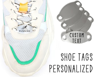 Shoe Lace Charms Custom Tags. Logo Gift Personalized Shoe - Etsy