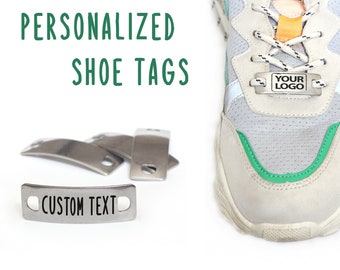 Shoe Lace Charms Custom Tags. Logo Gift Personalized Shoe - Etsy
