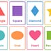 Printable Number Flash Cards / Printable Shape Flash Cards / Baby ...
