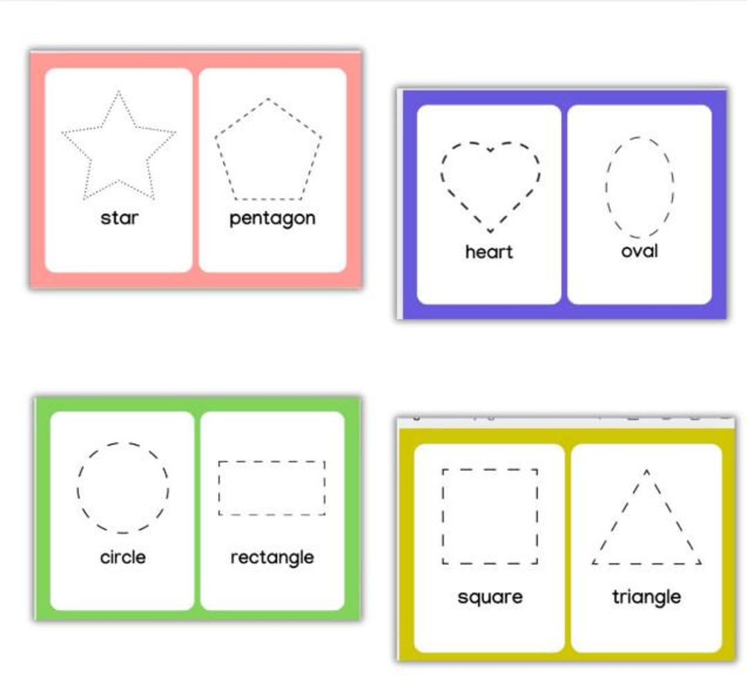 Shape Tracing Pages – PDF Printable for Preschool Kids | Instant ...