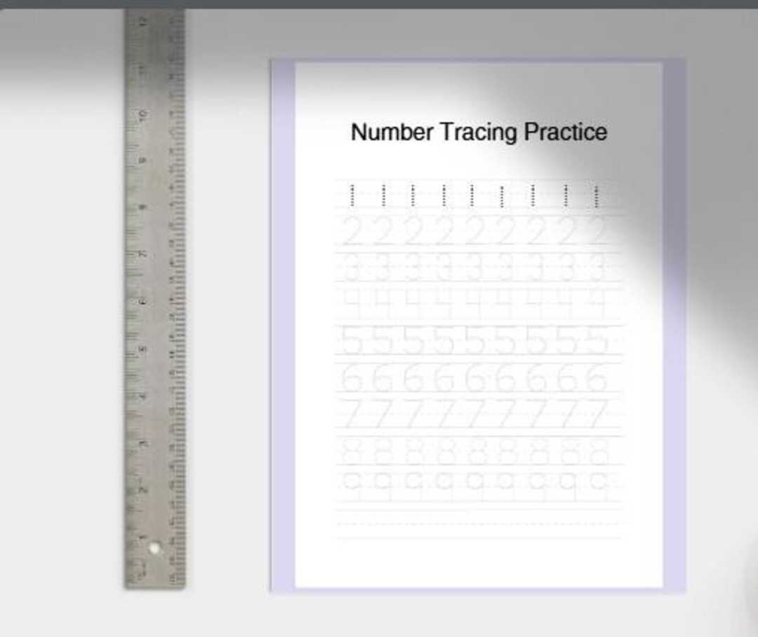 Tracing Numbers 1-9 Worksheet | Preschool Number Practice PDF ...