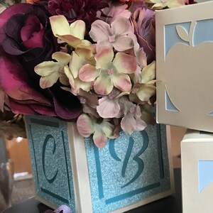 ABC Block Centerpiece Template - Small or Large Vase Cover - Adjustable ...