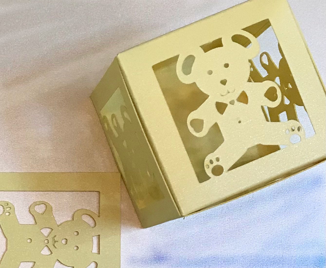 Teddy Bear Box Template - SVG Cut Files for Cricut or Silhouette Cameo ...