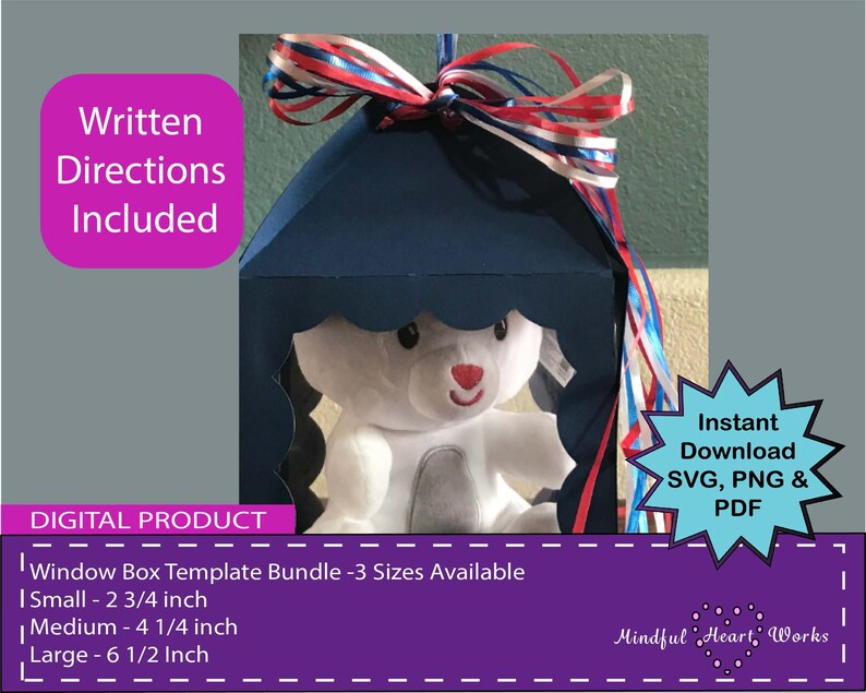 Window Box Template Bundle -baby Shower Centerpiece - Cut File for ...