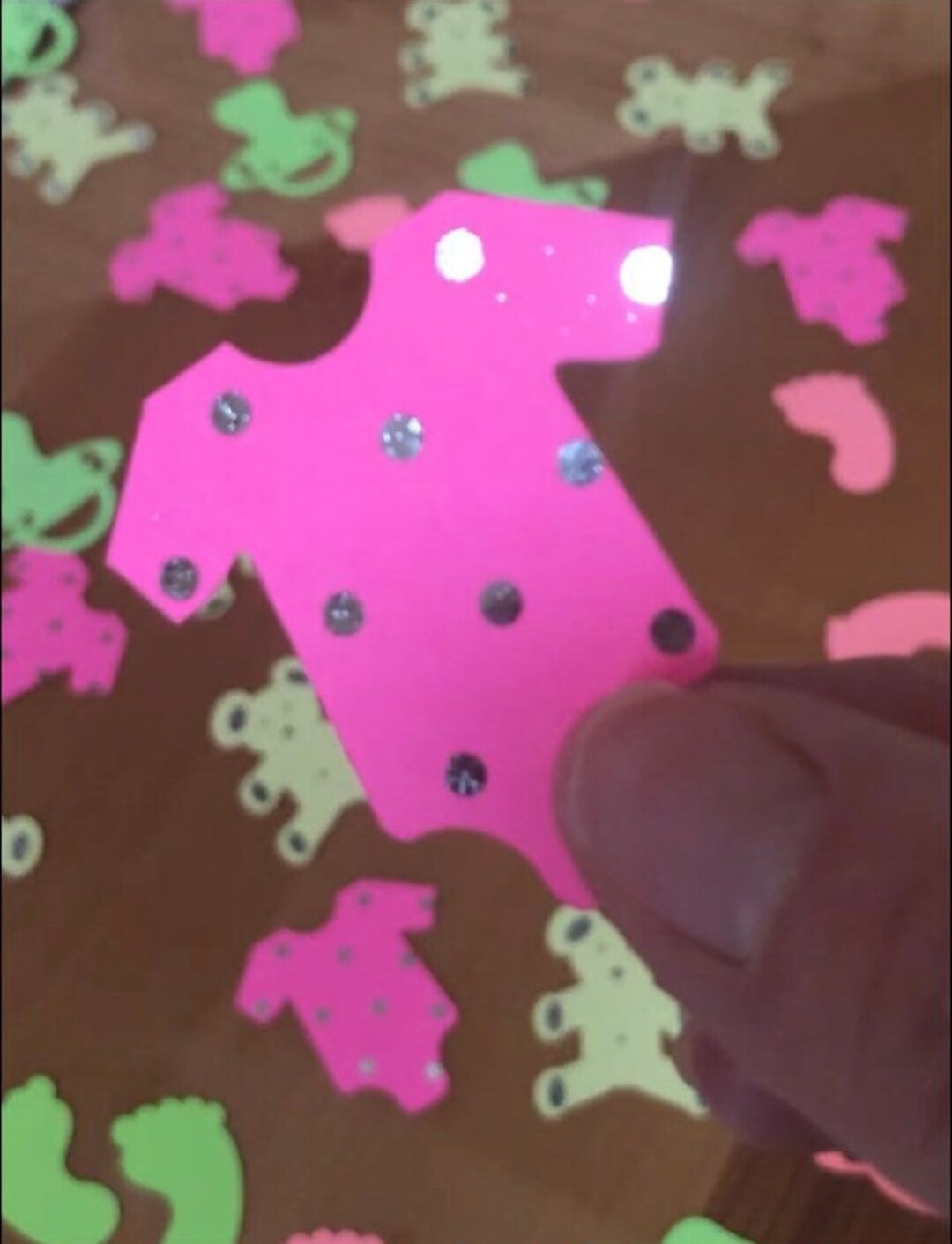 Baby Shower Confetti Template - Multiple Shapes - SVG Cut Files for ...