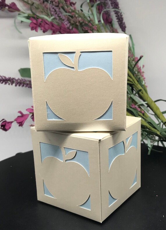 Apple Gift Box Template SVG Cut Files for Cricut or - Etsy