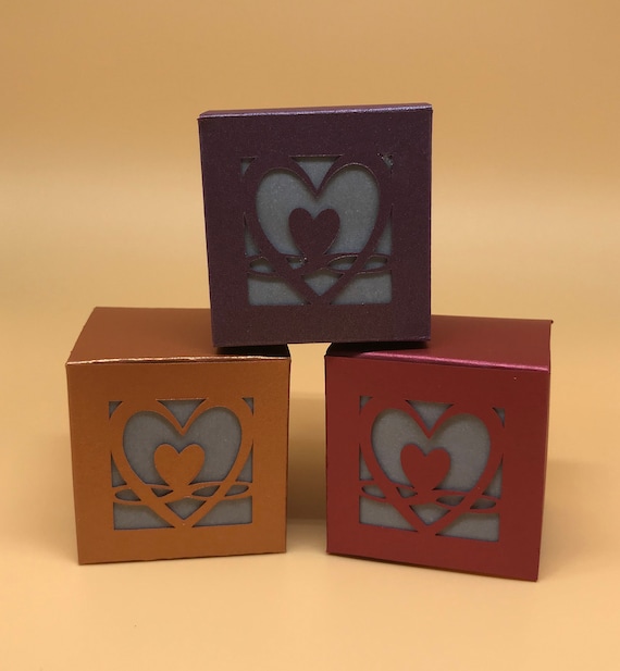 Heart Gift Box Template Adjustable Cut File for Cricut or - Etsy