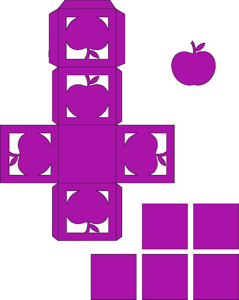 Apple Gift Box Template - SVG Cut Files for Cricut or Silhouette Cameo ...