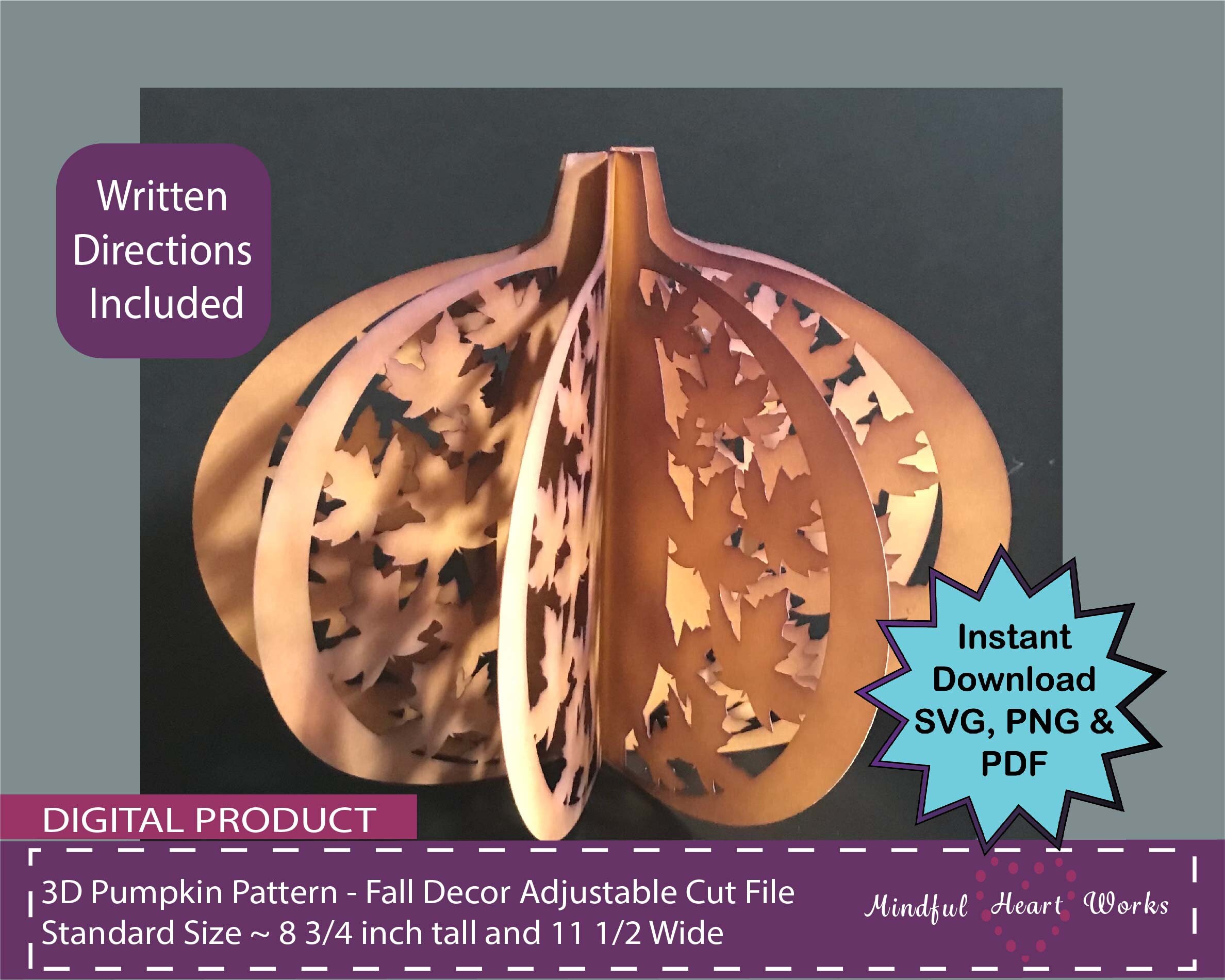 3D Fall Pumpkin Design Fall Halloween Decoration Table - Etsy