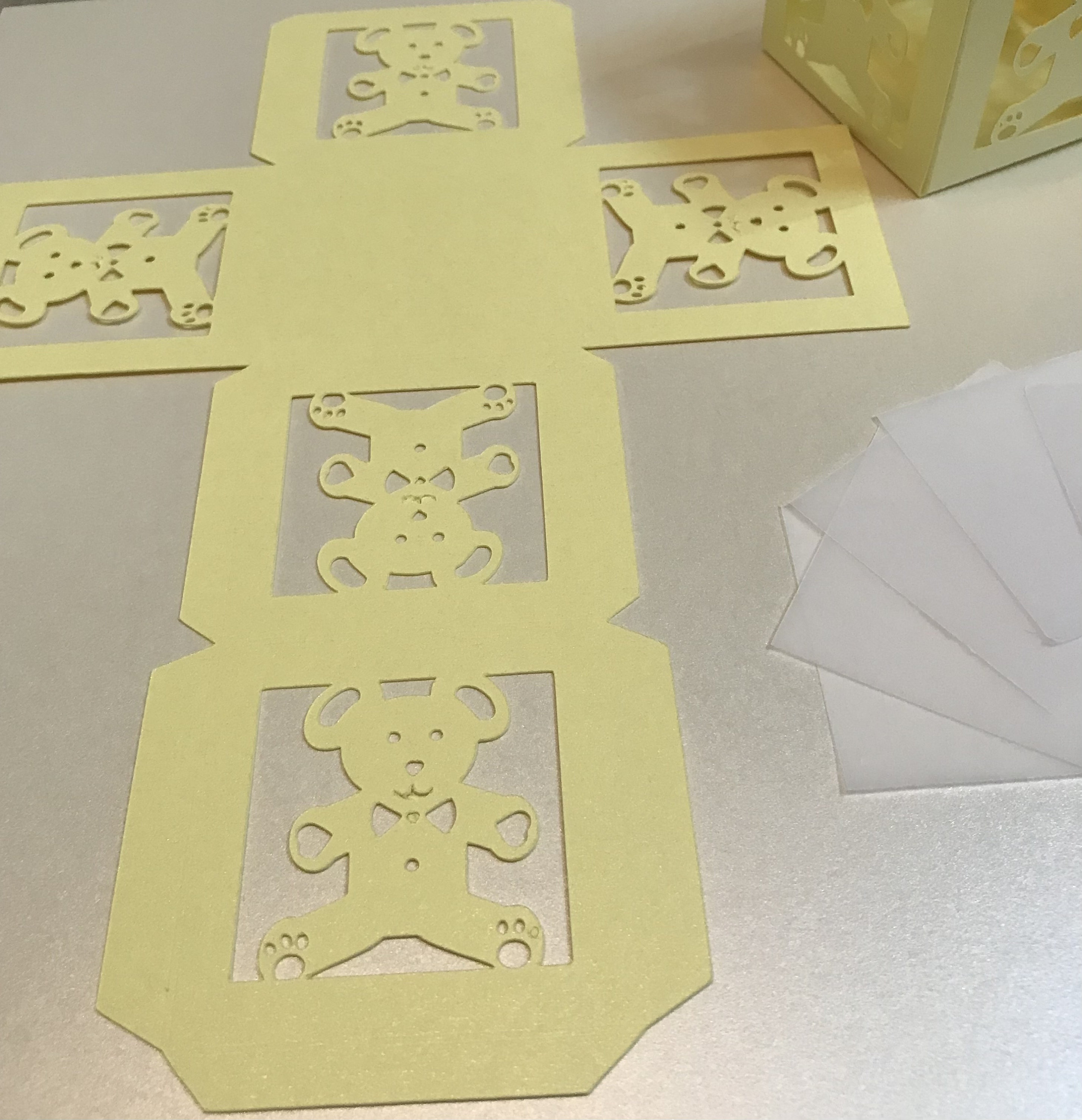 Teddy Bear Box Template - SVG Cut Files for Cricut or Silhouette Cameo ...