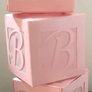 Small ABC Boxes Template With Script Letters - 3D One Piece Adjustable ...