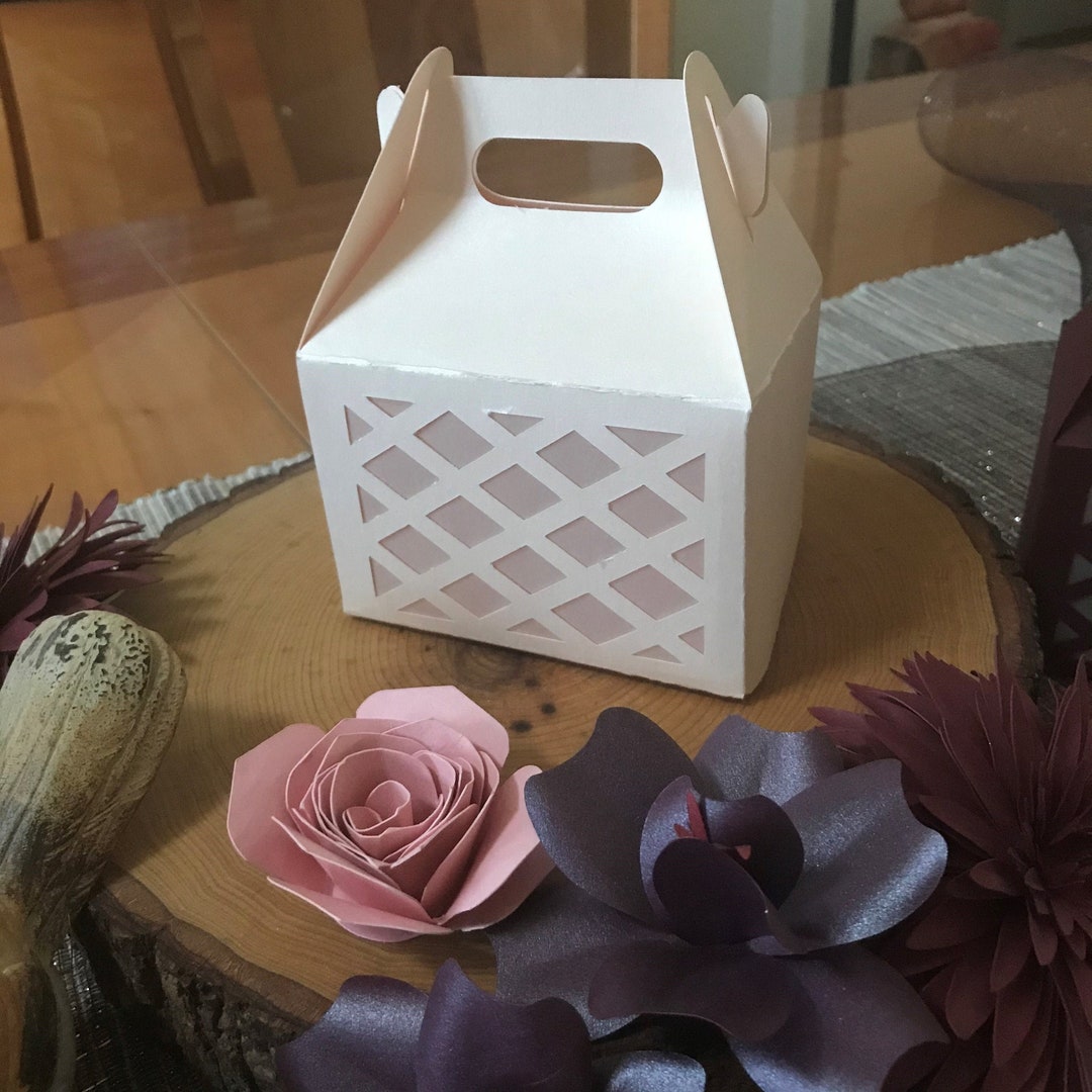 Gable Gift Box Template - Lattice SVG Cut Files for Cricut or ...