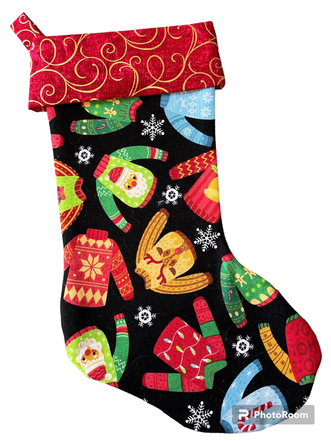 Ugly Christmas Sweaterchristmas Stocking - Etsy