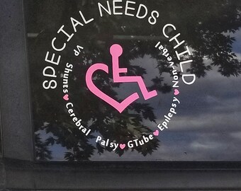 Special needs decals | Etsy