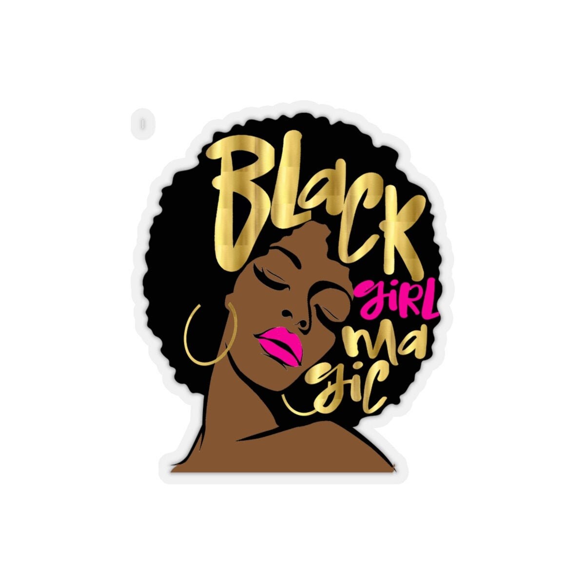 Electronics & Accessories Decals & Skins Laptop Afro Woman Vinyl ...