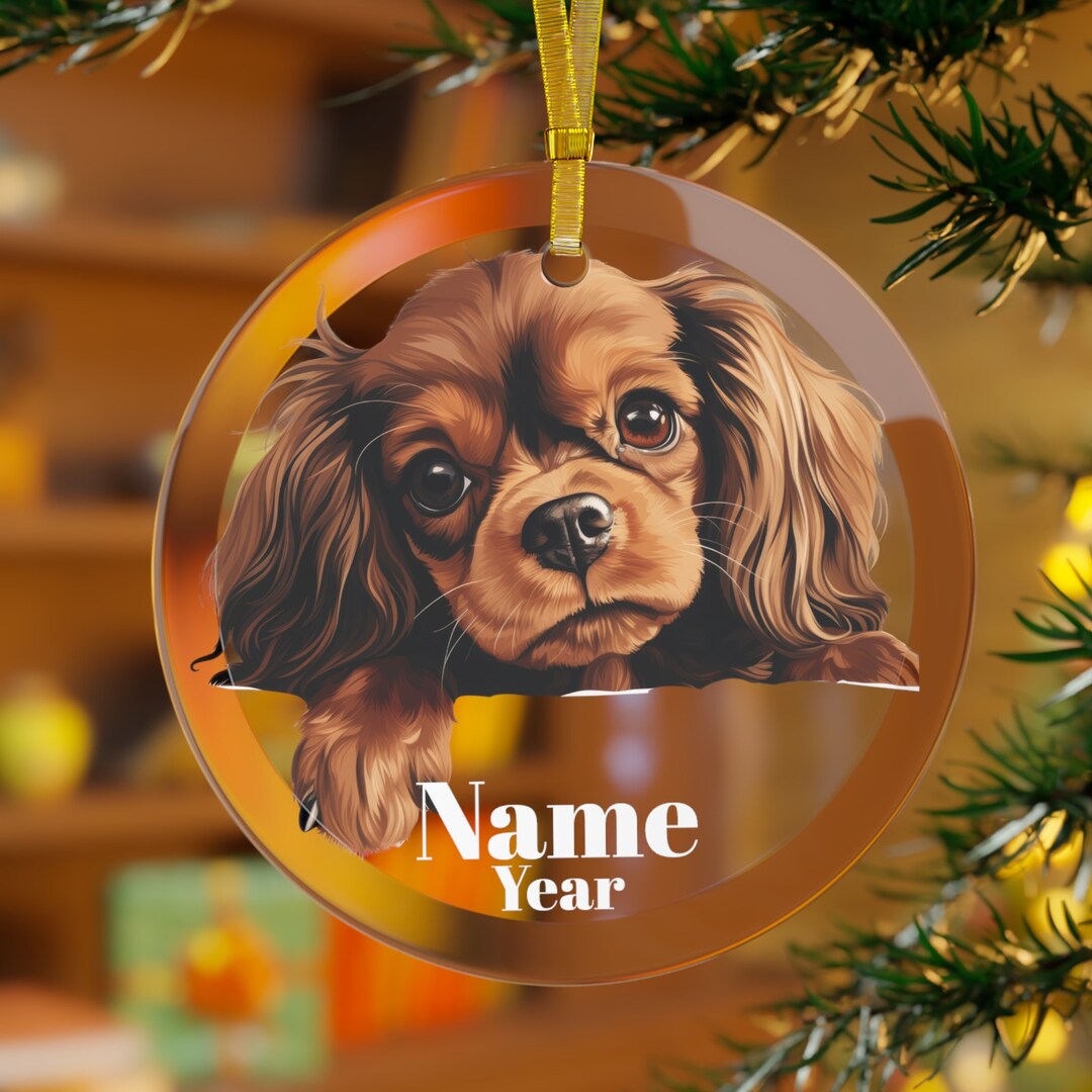 English Toy Spaniel Ornament, English Toy Spaniel Dog, Toy Spaniel Gift ...