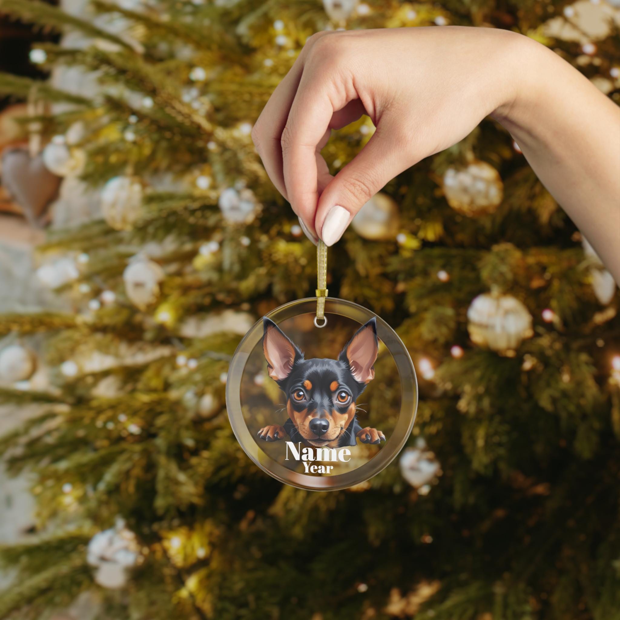 Miniature Pinscher Ornament, Min Pin Dog, Miniature Pinscher Dog ...