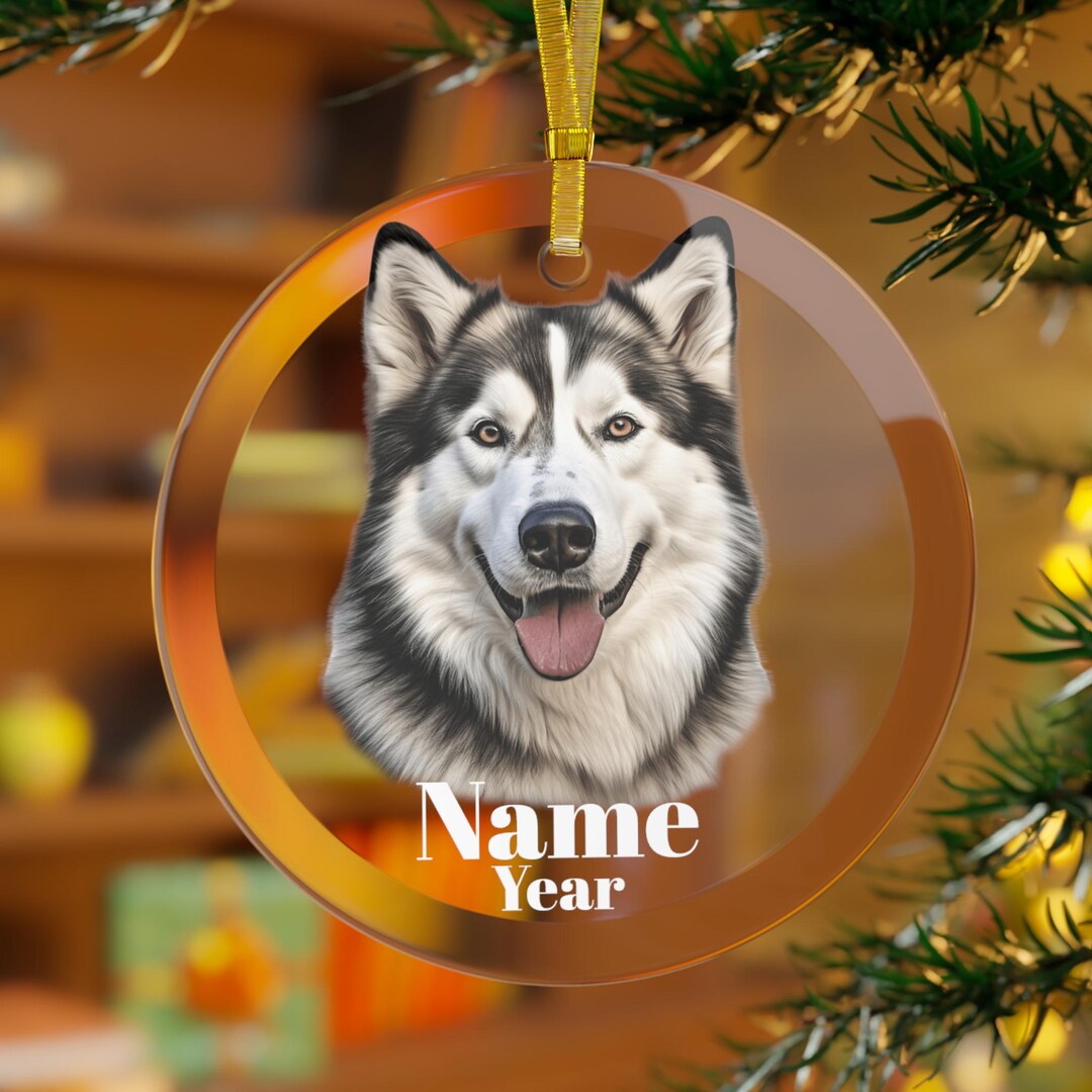 Alaskan Malamute Ornament, Alaskan Malamute Gift,malamute Memorial ...