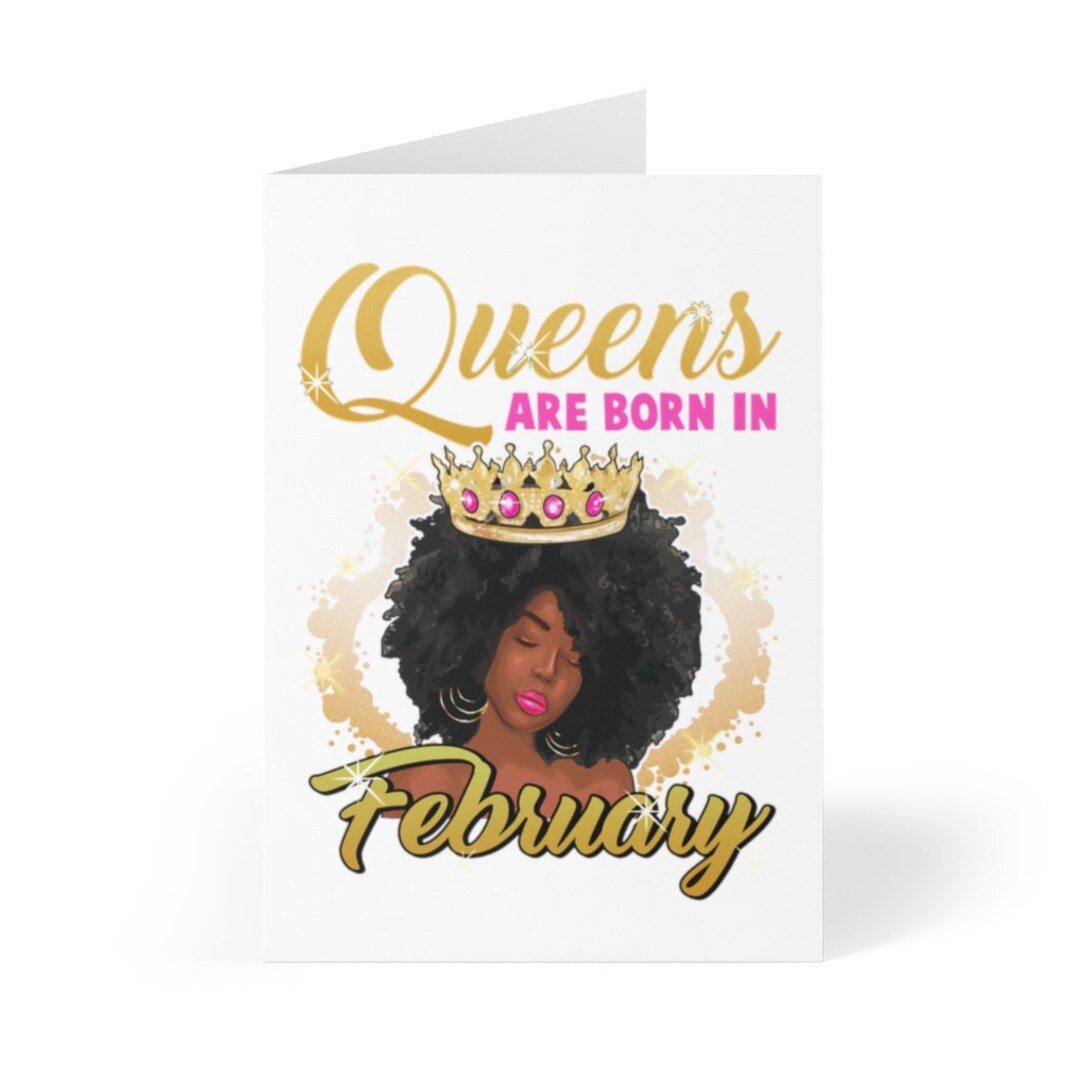 February Birthday Card for Black Women Black Girl Birthday - Etsy UK
