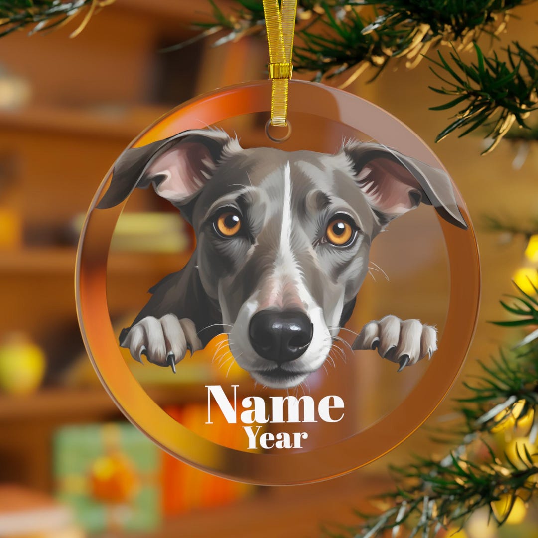 Whippet Ornament, Whippet Dog, Whippet Gift, Whippet Memorial, Whippet ...
