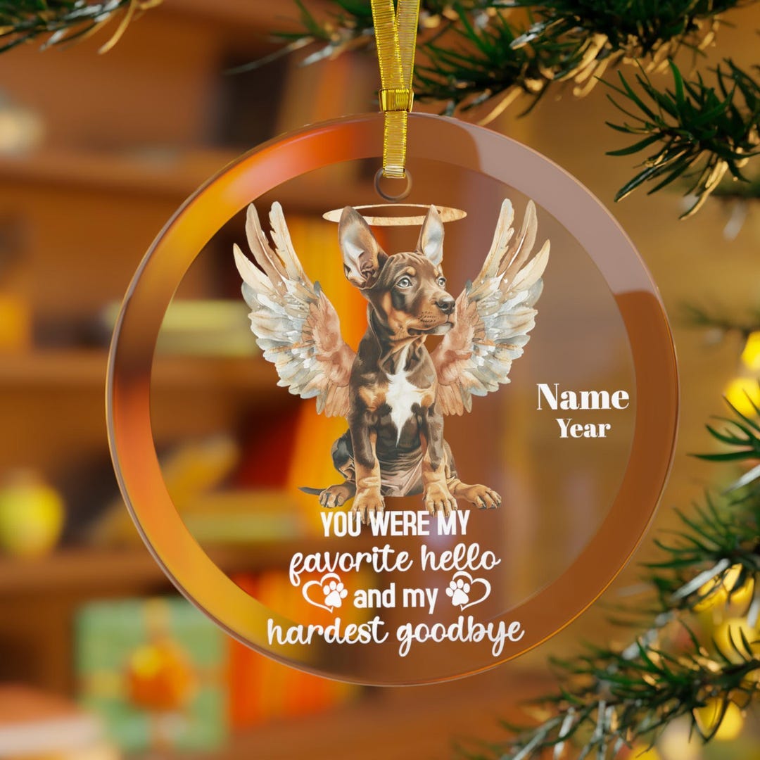 Doberman Pinscher Dog Memorial Gift Ornament, Doberman Gifts, Doberman ...