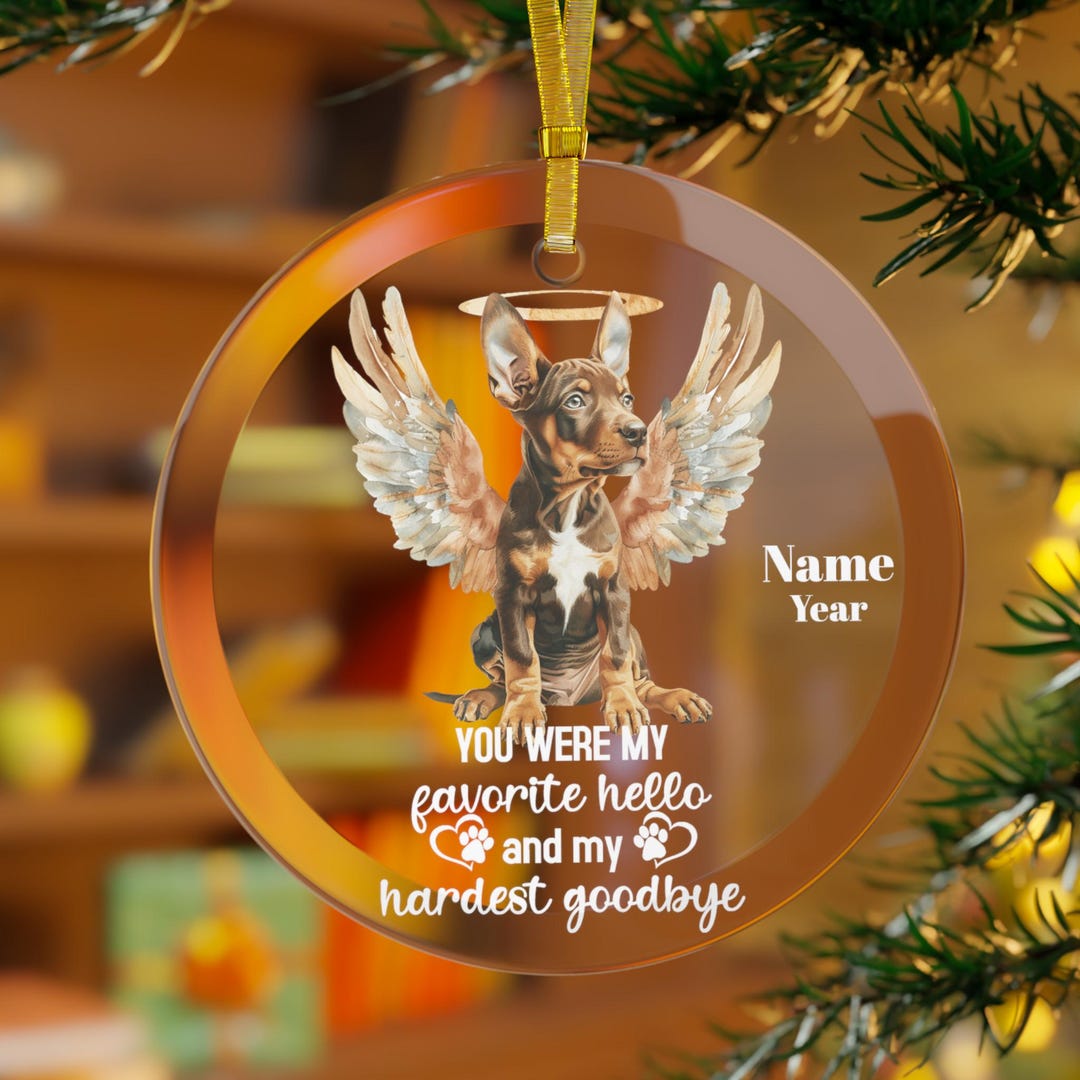 Doberman Pinscher Dog Memorial Gift Ornament, Doberman Gifts, Doberman ...